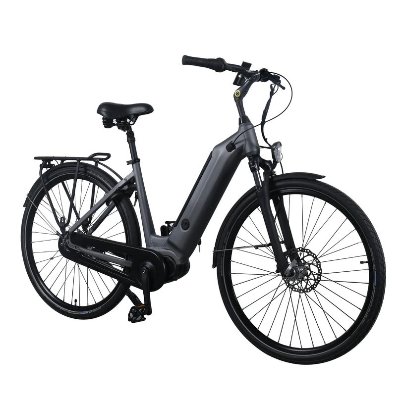 3 Speed 36V Mid Drive Electric Bike 250W 28 Inch Front Suspension ...