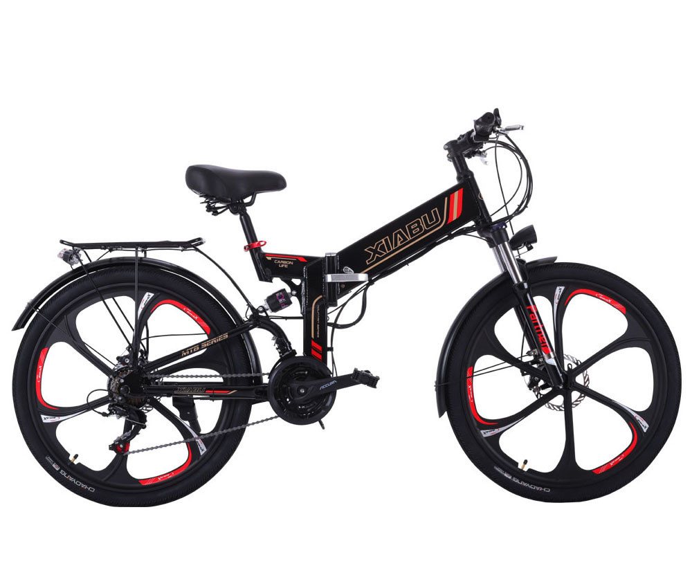 26 inch Rear Hub Motor 24 Speed Mountain Electric Bike With Double Disc ...